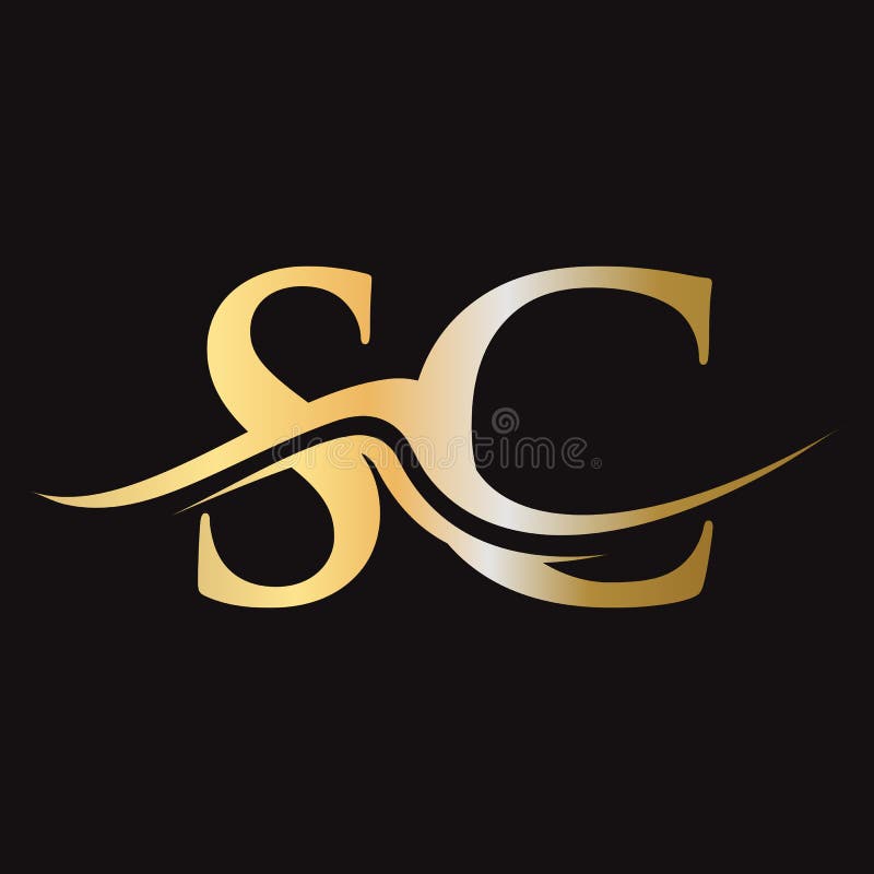 Letter SC Logo Design. Initial SC Logotype Template for Business and ...