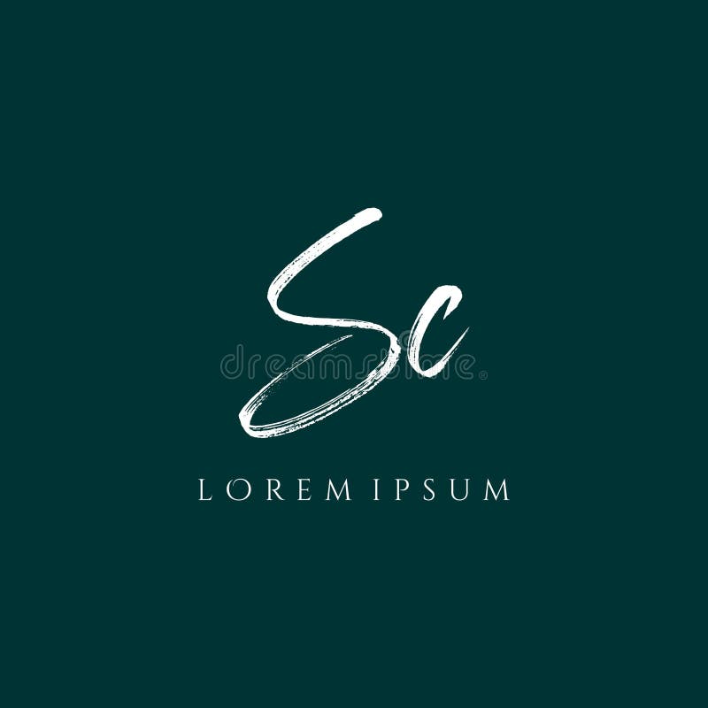 Letter SC Simple Monogram Logo Icon Design. Stock Vector - Illustration ...