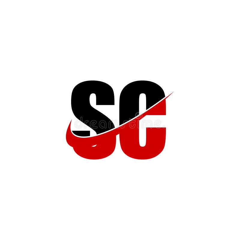 Letter SC Simple Monogram Logo Icon Design. Stock Vector - Illustration ...