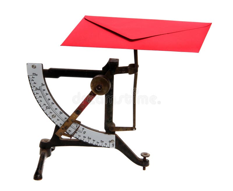 Letter Balance with Measures Stock Image - Image of measures, envelope ...