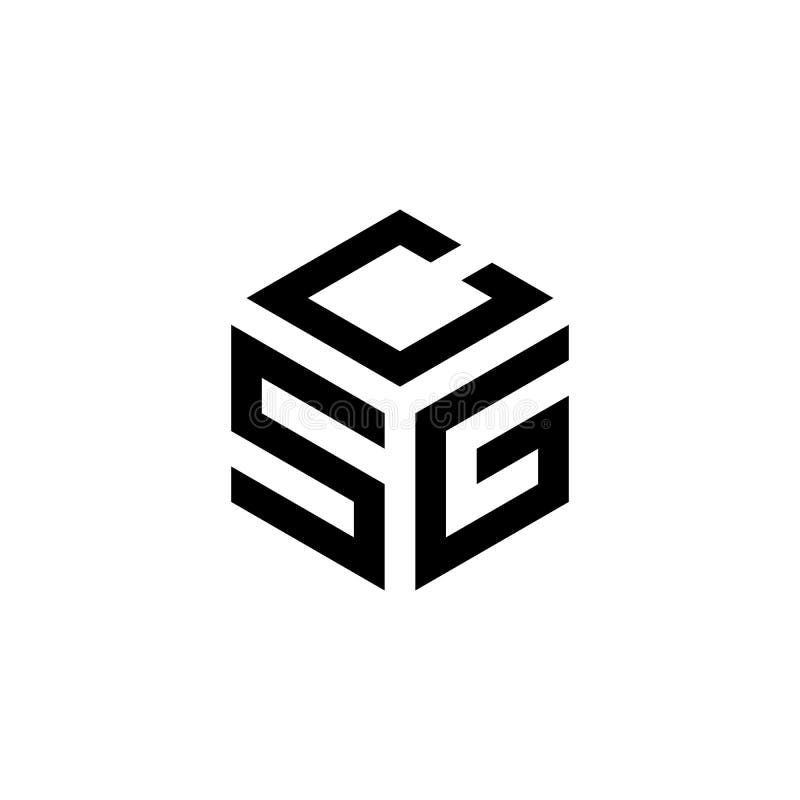 Letter SCG Cube Logo Design Stock Illustration - Illustration of ...