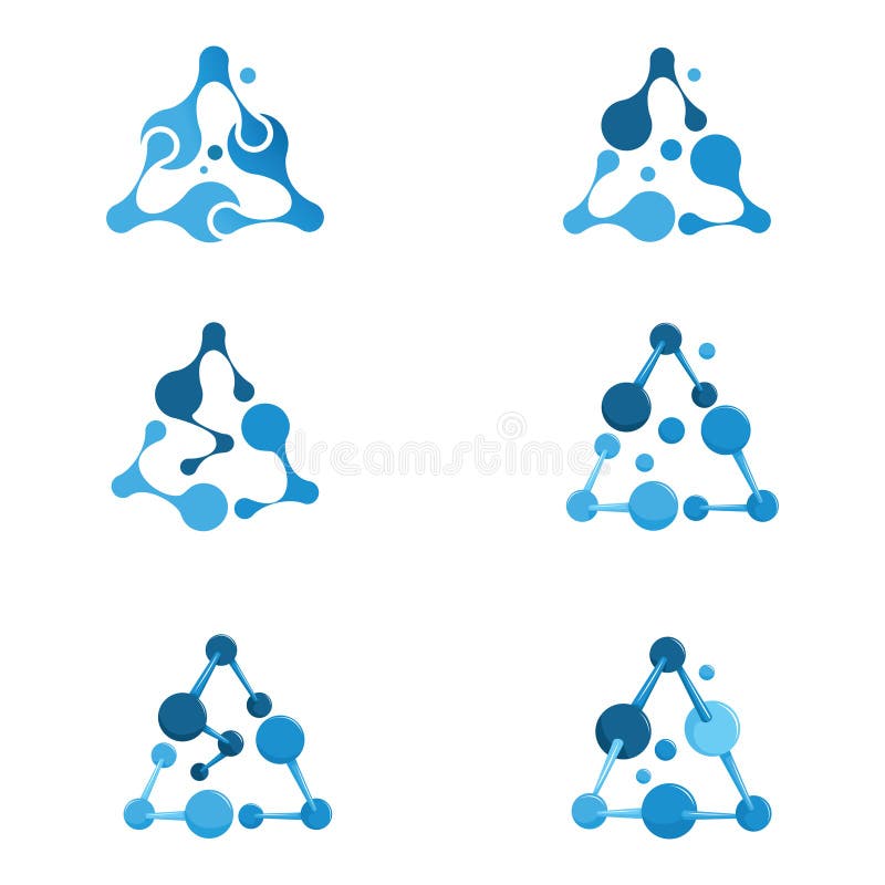 The Letter a Science Logo with the Shape of DNA Stock Vector ...