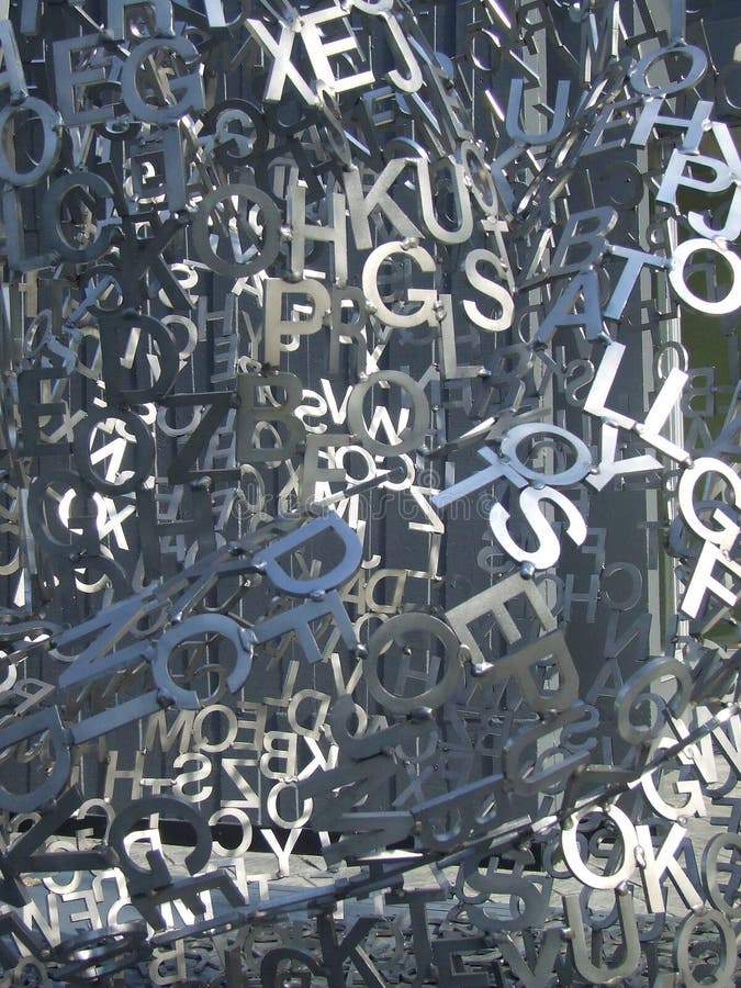 Letter Sculpture editorial stock photo. Image of metal - 130542993