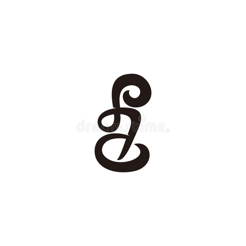 Letter Sd Curves Linked Logo Vector Stock Vector - Illustration of ...