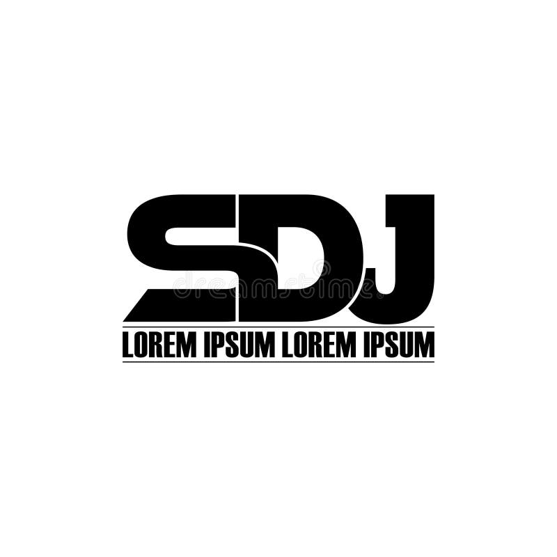 Letter SDJ Simple Monogram Logo Icon Design. Stock Vector ...