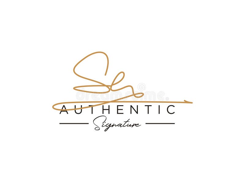Letter SE Signature Logo Template Vector Stock Vector - Illustration of ...