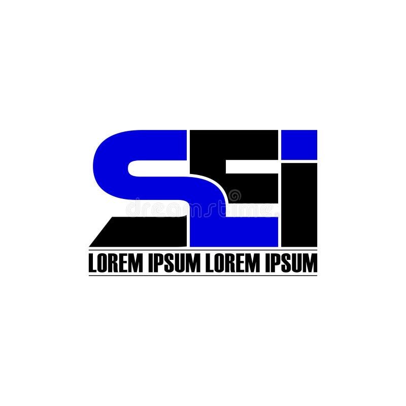 Letter SEI Simple Monogram Logo Icon Design. Stock Vector ...