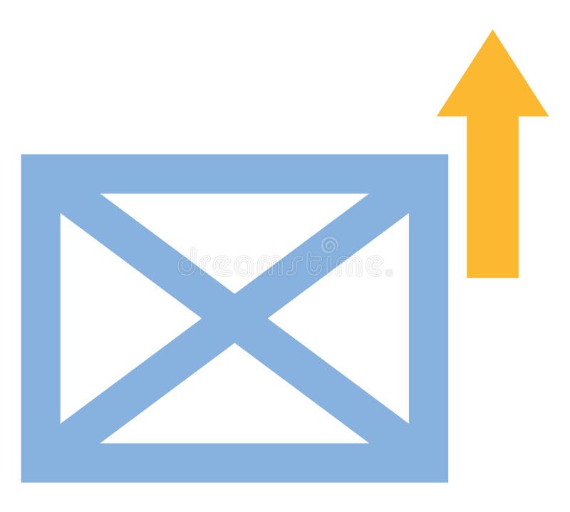 Letter sent, icon stock vector. Illustration of business - 261077261