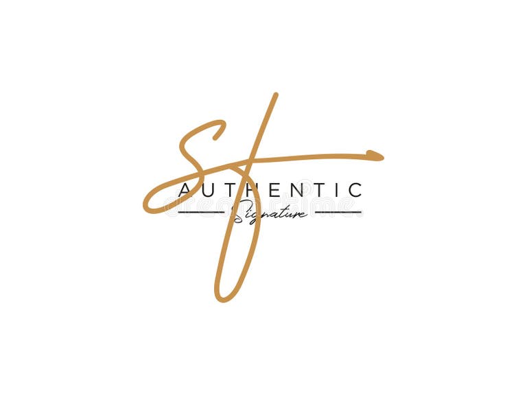 Letter SF Signature Logo Template Vector Stock Vector - Illustration of ...