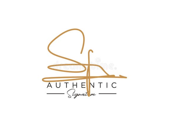 Letter SF Signature Logo Template Vector Stock Vector - Illustration of ...