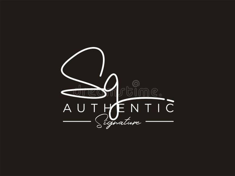 Sg Signature Stock Illustrations – 268 Sg Signature Stock Illustrations ...