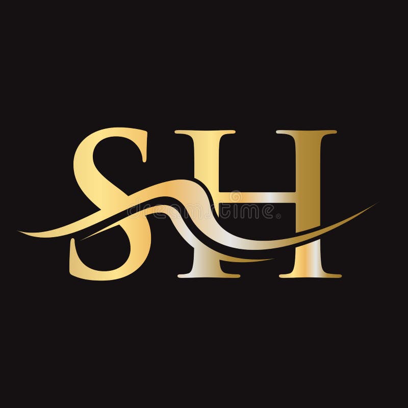 Letter SH Logo Design. Initial SH Logotype Template for Business and ...