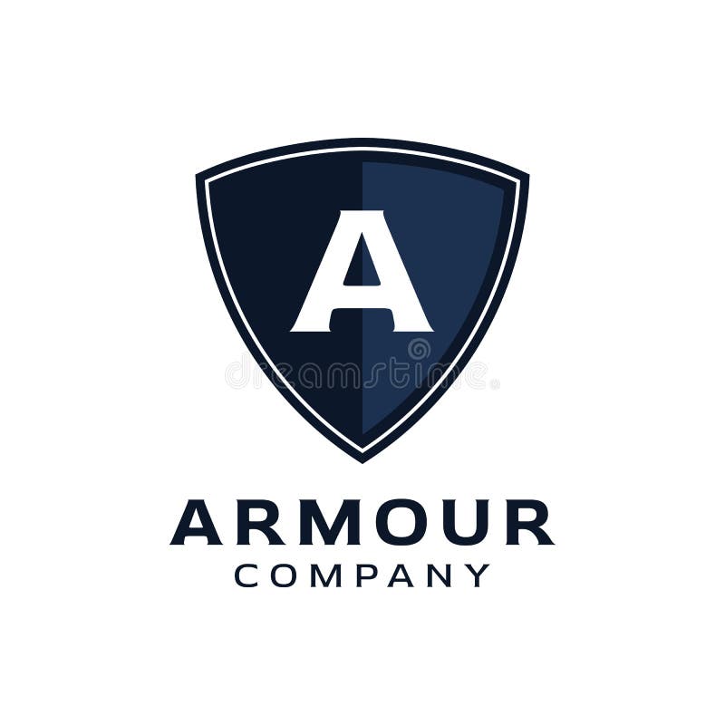 Letter a Shield Logo Design Stock Vector - Illustration of icon ...