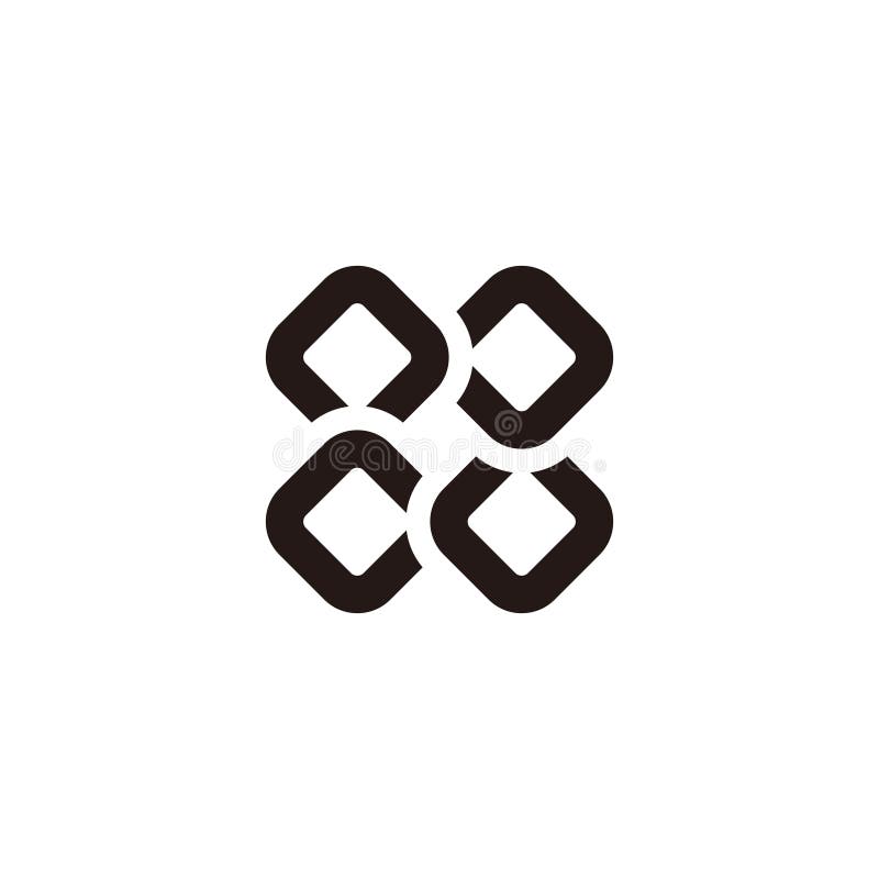 Simple Geometric Chain Logo Vector Stock Illustrations – 1,264 Simple Geometric Chain Logo ...