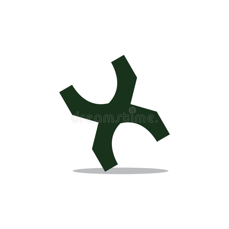 Letter X Simple Geometric Simple Logo Vector Stock Vector ...