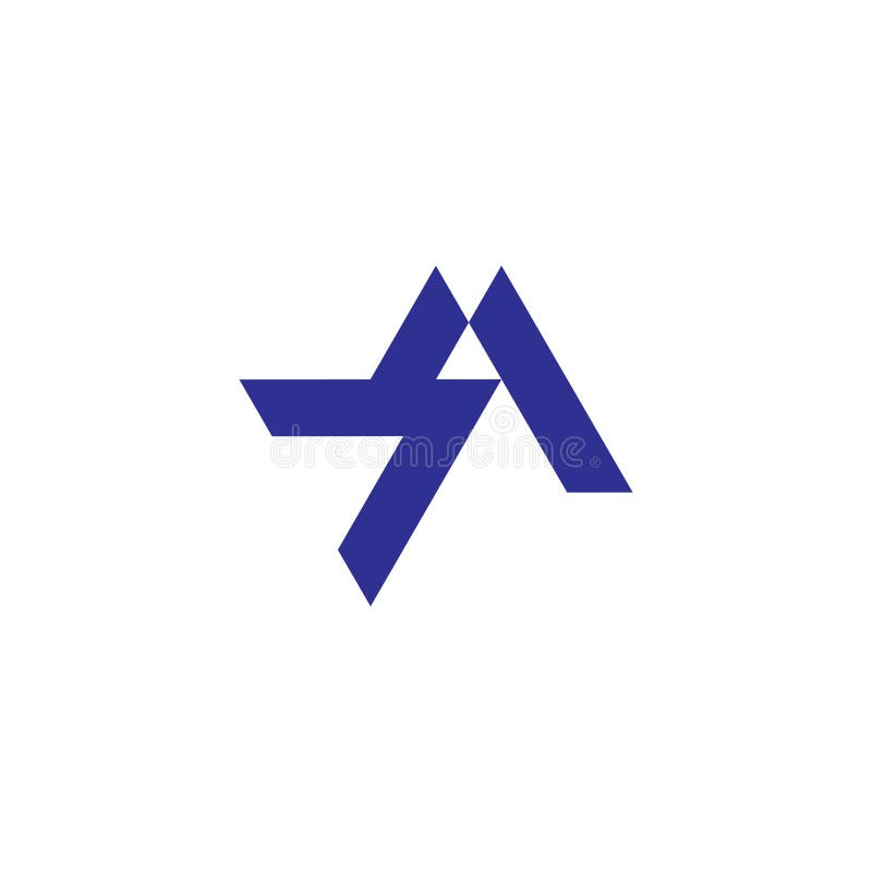 Letter A7 Simple Geometric Logo Vector Stock Vector - Illustration of ...