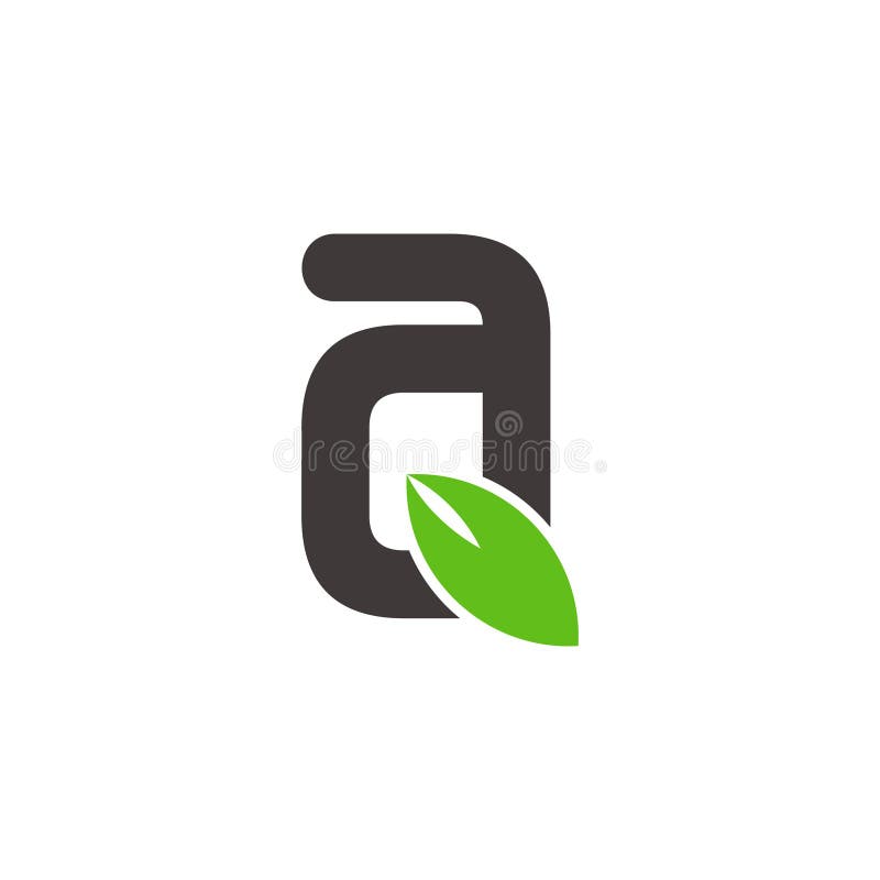 Letter a Simple Leaf Colorful Symbol Logo Vector Stock Vector ...