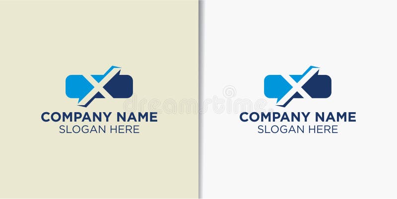 Letter X Simple Logo Design Vector Stock Vector - Illustration of brand ...