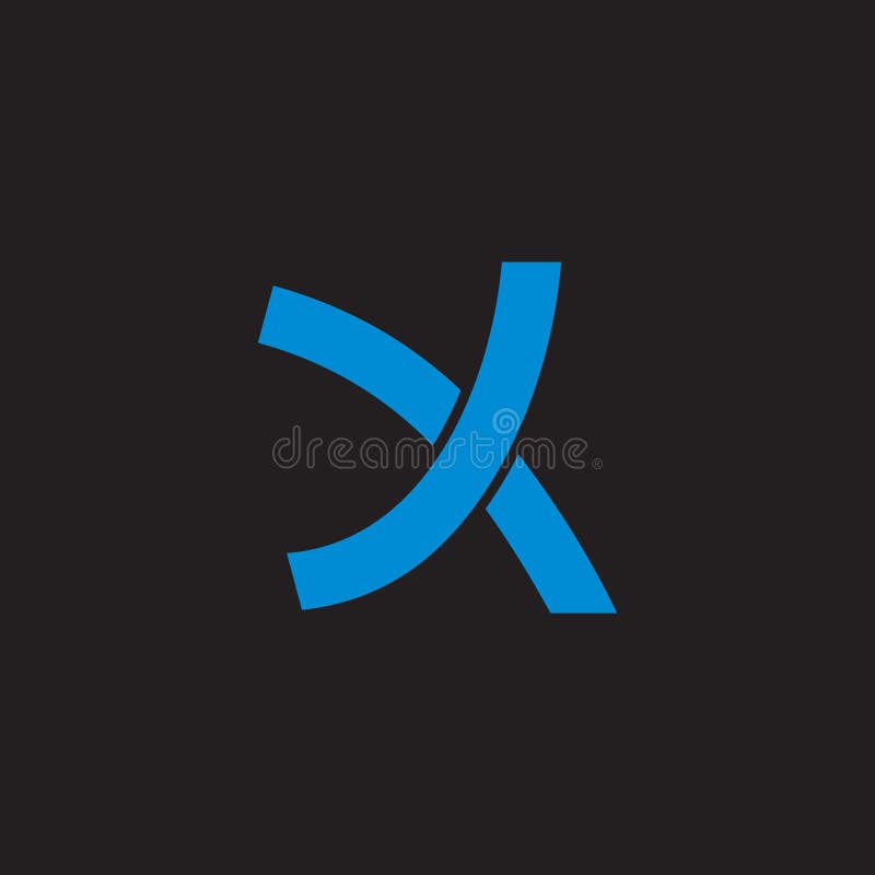 Letter X Simple Motion Logo Vector Stock Vector - Illustration of ...
