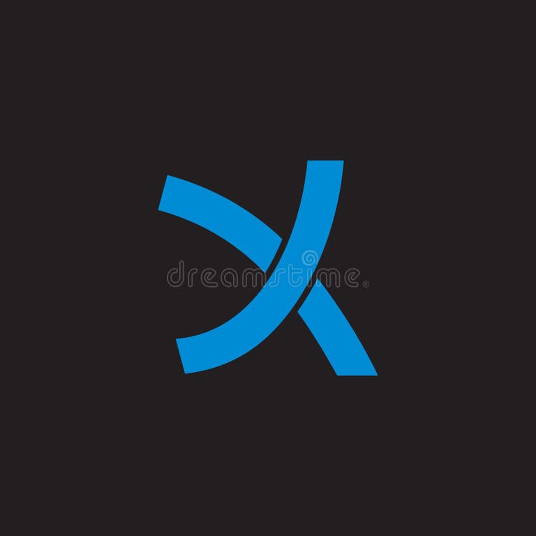 Letter X Simple Motion Logo Vector Stock Vector - Illustration of ...