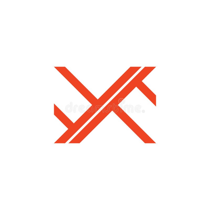 Letter X Simple Stripes Line Geometric Logo Vector Stock Vector ...