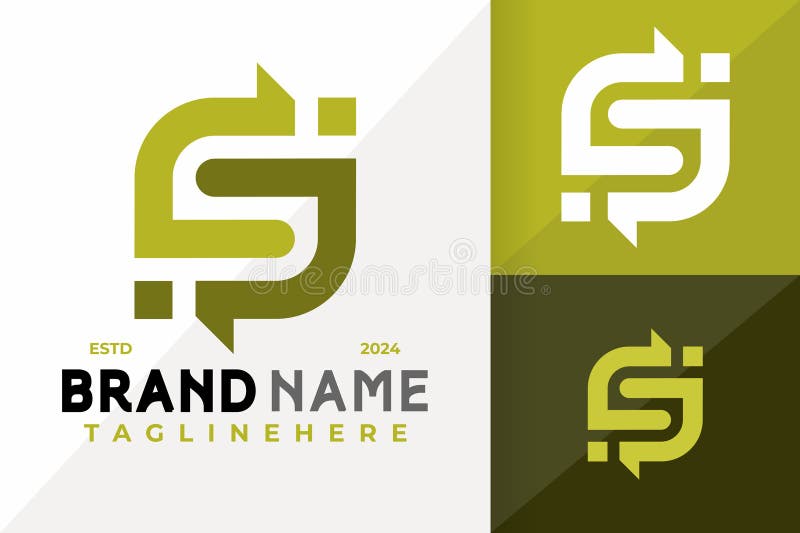 Letter Sj or Js Monogram Logo Icon Vector Design. Creative Simple Logos ...