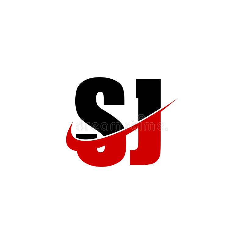Letter SJ Simple Monogram Logo Icon Design. Stock Vector - Illustration ...
