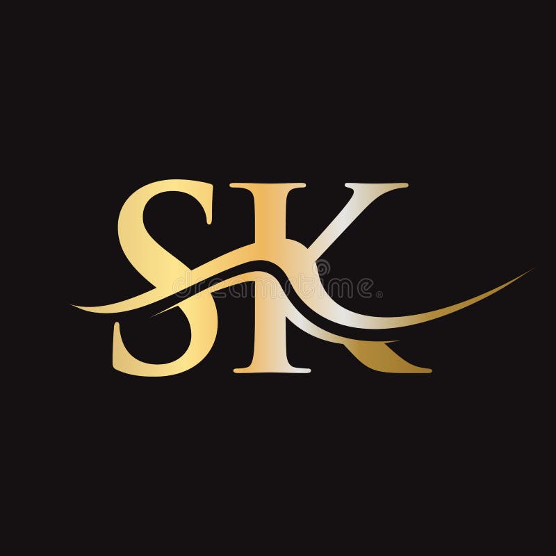 Letter SK Logo Design. Initial SK Logotype Template for Business and ...