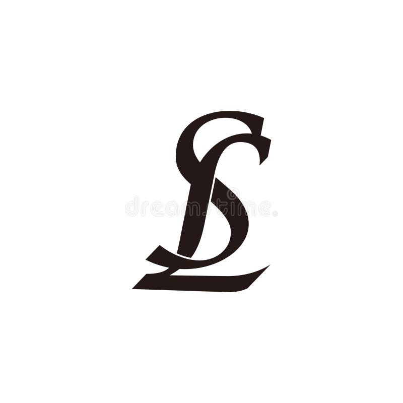 Letter Sl Linked Simple Overlapping Design Symbol Logo Vector Stock ... Letter Sl Linked Simple Overlapping Design Symbol Logo Vector Stock ...