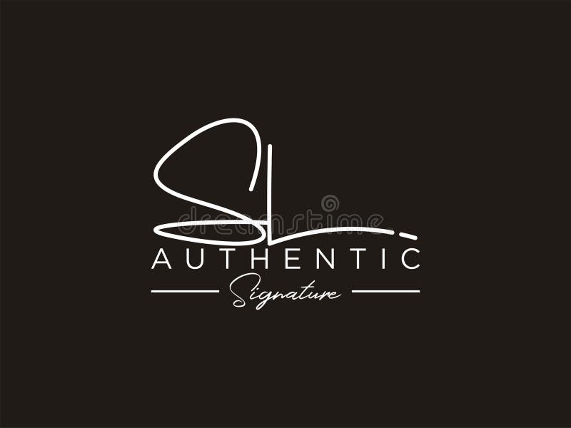 Letter SL Signature Logo Template Vector Stock Vector - Illustration of ...