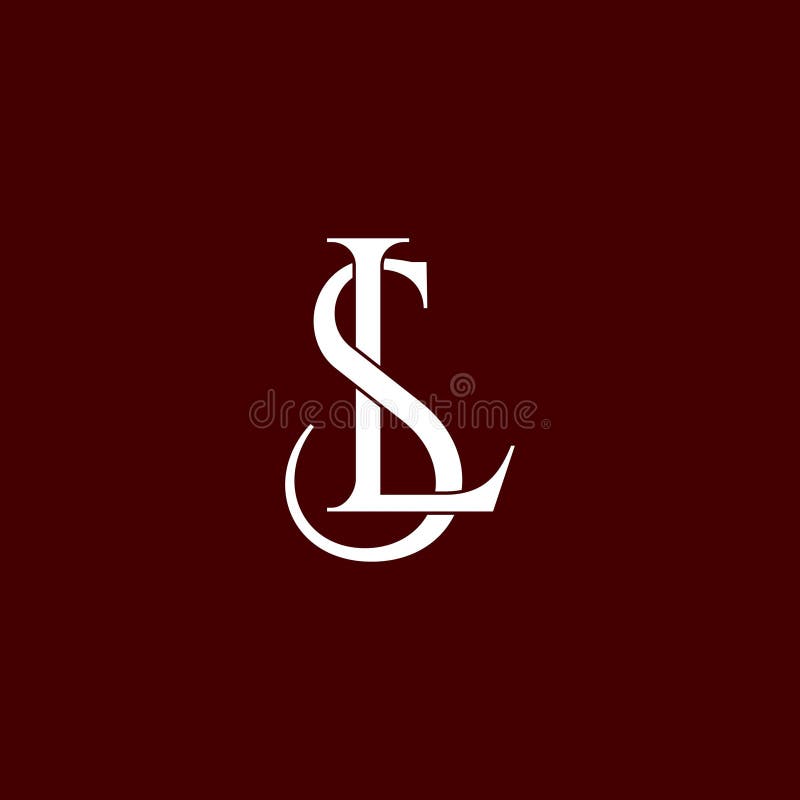 Letter SL Simple Monogram Logo Icon Design. Stock Vector - Illustration ...
