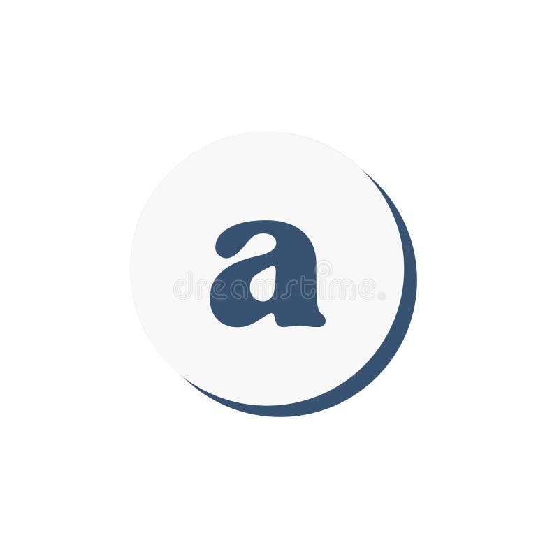 Letter small a stock photo. Image of flat, concept, color - 249038922