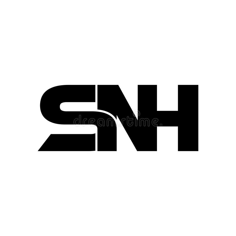 Letter SNH Simple Monogram Logo Icon Design. Stock Vector ...