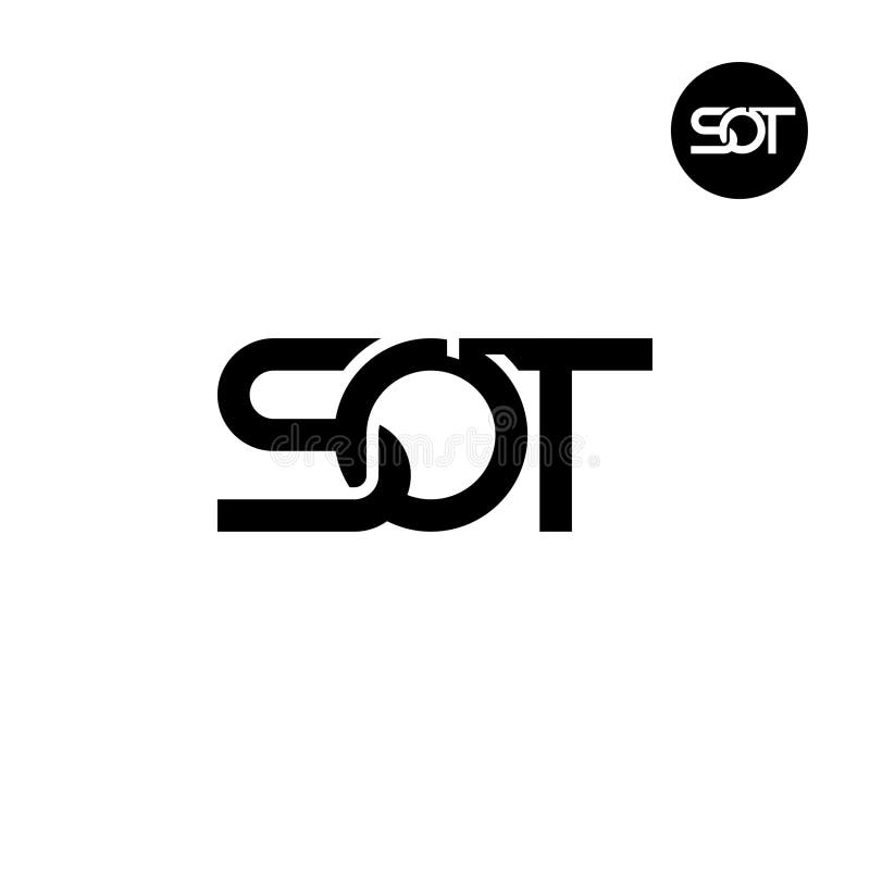 Letter SOT Monogram Logo Design Stock Vector - Illustration of designs ...