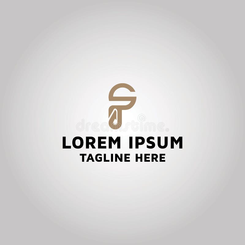 Letter SP Image, Water Drop Vector Logo Design Idea Stock Vector ...