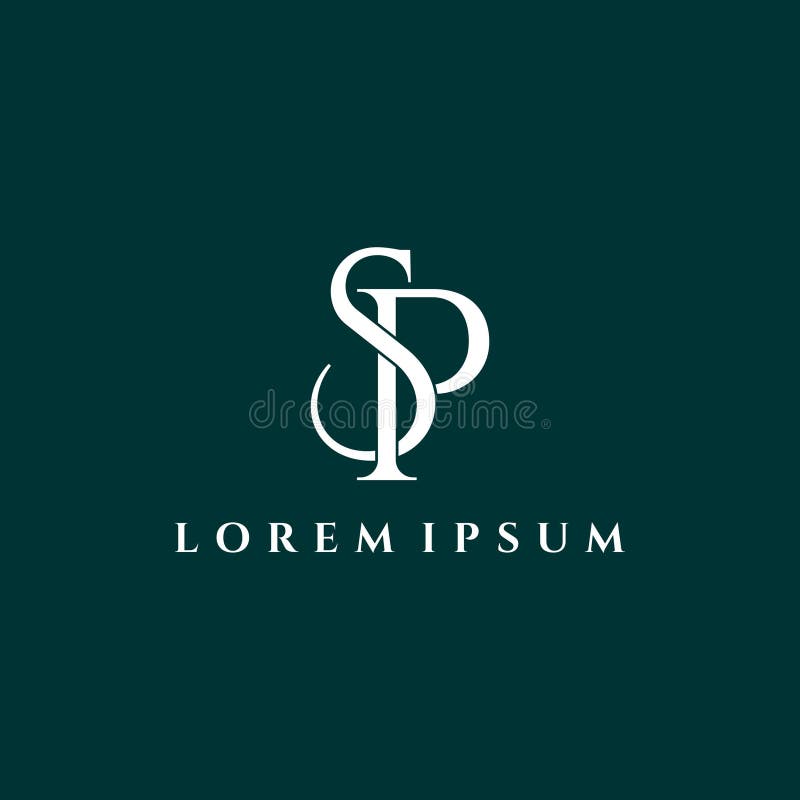 Letter SP Simple Monogram Logo Icon Design. Stock Vector - Illustration ...