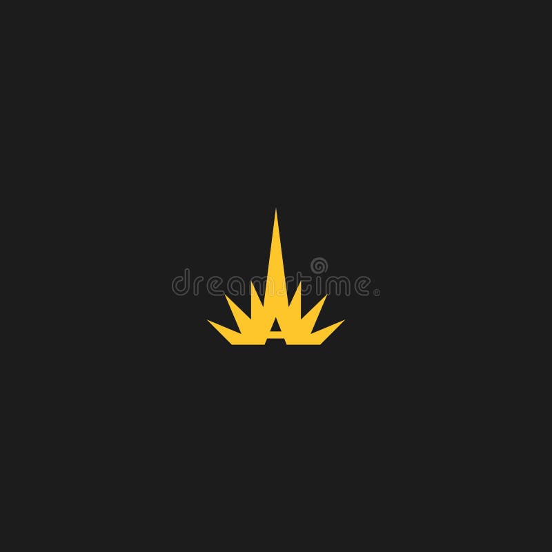 Letter a Spark Vector stock vector. Illustration of spark - 320821801