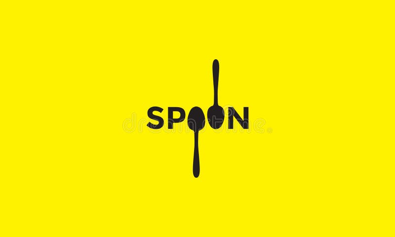 Letter Spoon with Shape Spoon Logo Symbol Vector Icon Illustration ...