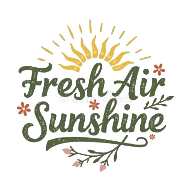 Letter Spring Vibes T-shirt Design Stock Vector - Illustration of line ...