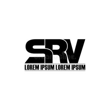 Letter SRV Simple Monogram Logo Icon Design. Stock Vector ...