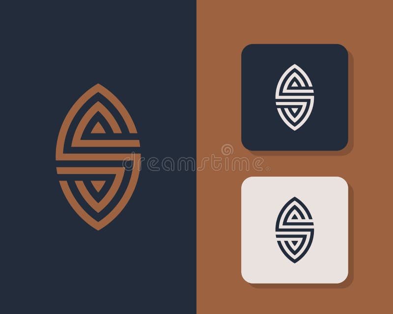 Letter Ss Logo Design Creative Minimal Monochrome Monogram Symbol Universal Elegant Vector