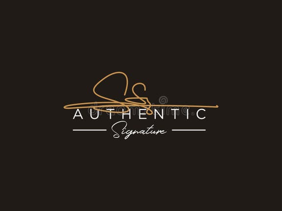 Letter SS Signature Logo Template Vector Stock Vector - Illustration of ...