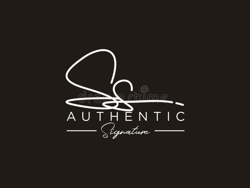 Letter SS Signature Logo Template Vector Stock Vector - Illustration of ...