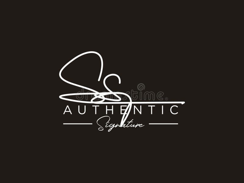 Letter SS Signature Logo Template Vector Stock Vector - Illustration of ...