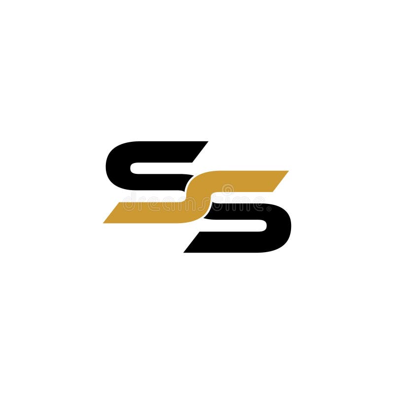 Letter SS Simple Monogram Logo Icon Design. Stock Vector - Illustration ...