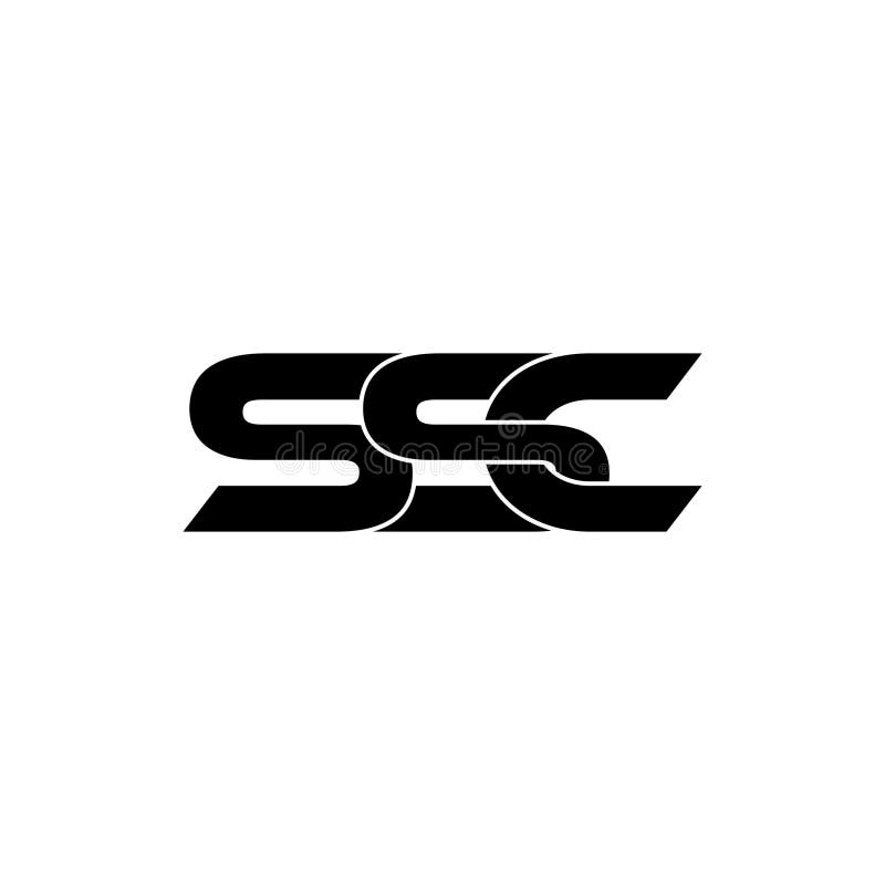 Letter SSC Simple Monogram Logo Icon Design. Stock Vector ...