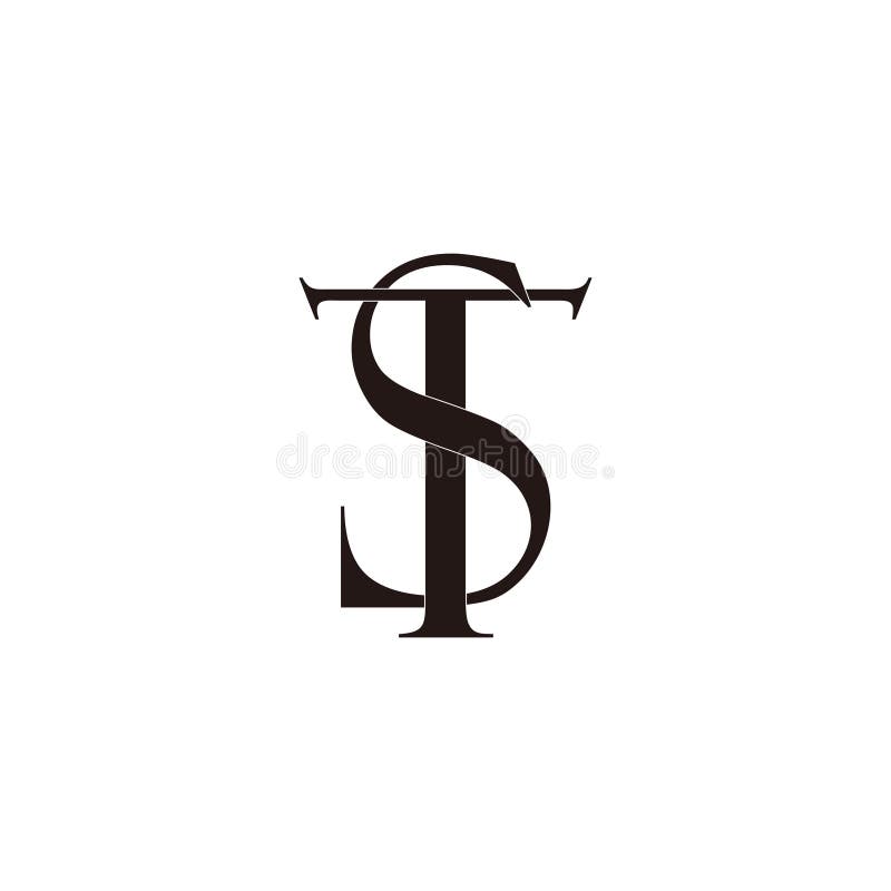 Letter St Linked Monogram Overlap Logo Vector Stock Vector ...