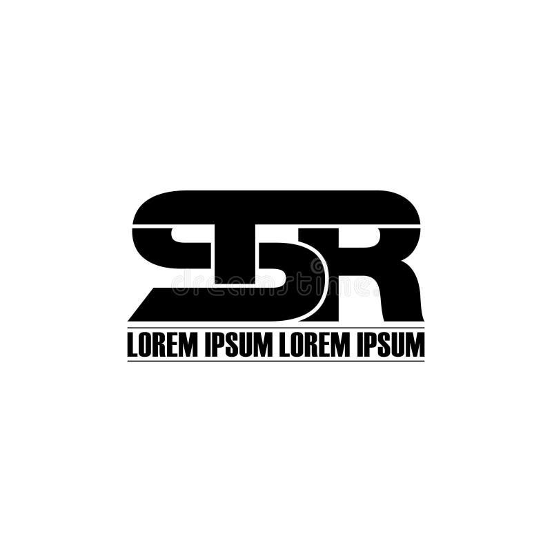 Letter STR Simple Monogram Logo Icon Design. Stock Vector ...