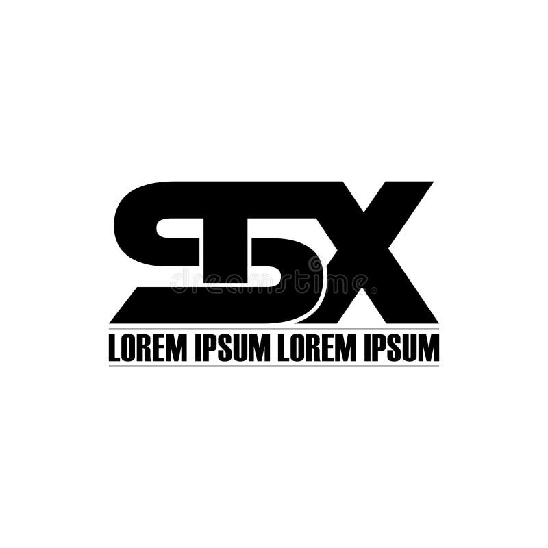 Letter STX Simple Monogram Logo Icon Design. Stock Vector ...