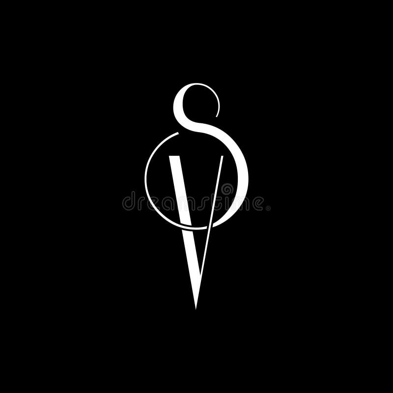 Letter SV Simple Logo Icon Design Vector Stock Vector - Illustration of ...
